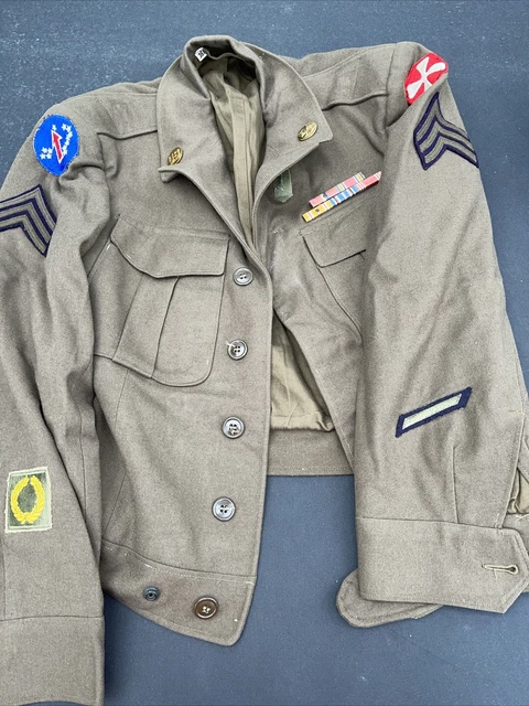 WW2 US IKE Jacket 8th Army Pacific Ocean Areas Size 36R £4.31 - PicClick UK