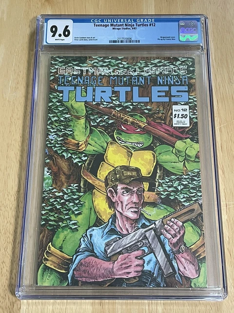 TEENAGE MUTANT NINJA Turtles #12 comic CGC 9.6 Wraparound Cover 1987 ...