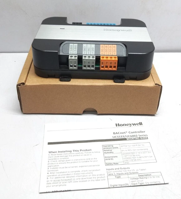 Honeywell Uc6002 Sd1 Bacnet Ms Tp Controller B Asc 24vac 50hz 4 3 A Ip20 Eur 616 19 Picclick Fr