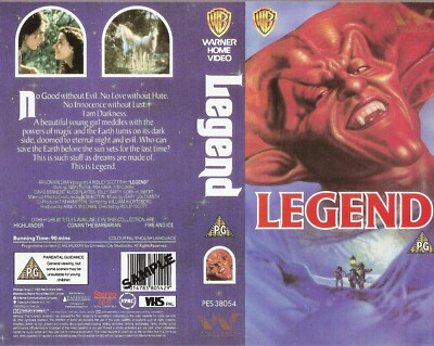 LEGEND - SAMPLE / Promotional - Warner Home Video VHS Sleeve / Cover ...