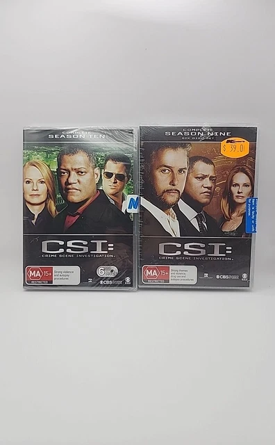 CSI COMPLETE SEASON 9 And 10 Sealed 6 Disc Set DVD Region 4 Free ...