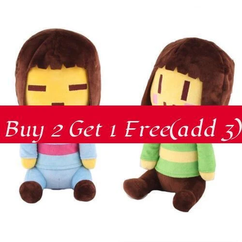 CLASSIC UNDERTALE FRISK Chara Plush Doll Figure Stuffed Toy 20cm Soft ...