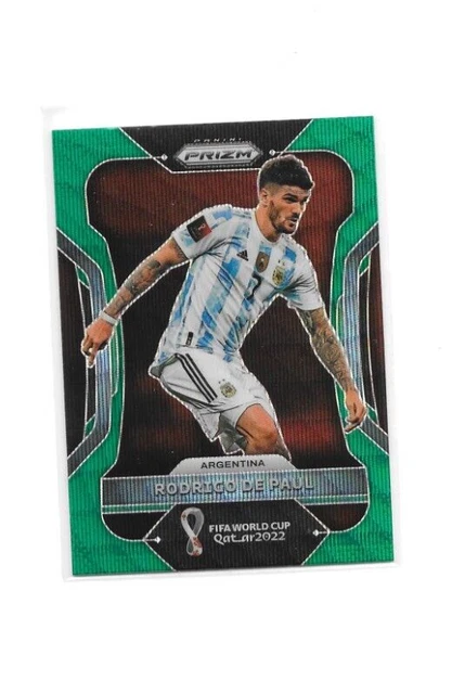 RODRIGO DE PAUL 2022 Fifa World Cup Green Prizm Wave EUR 1,25 - PicClick FR