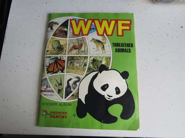 1980'S PANINI WWF Threatened Animals Sticker Album With Stick & Stack ...