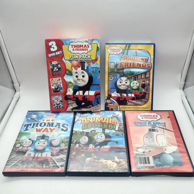 THOMAS & FRIENDS DVD Lot of 7 Sodor Celebration Engines Animals Spills ...