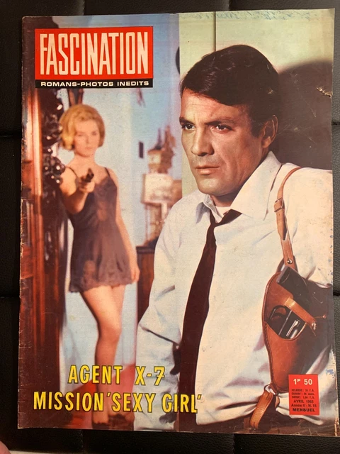 ROMAN-PHOTO &FASCINATION& N°15 du 04/1965; "Agent X-7 Mission Sexy Girl ...