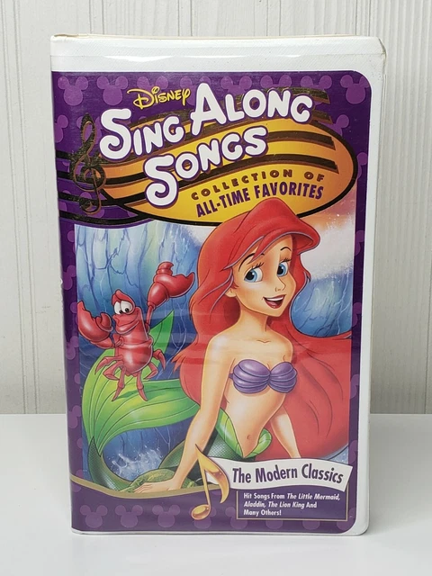 DISNEY SING ALONG Songs The Modern Classics VHS Video Tape Clamshell ...