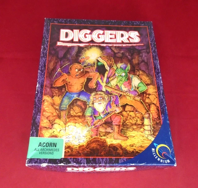 JEU DIGGERS POUR Le RISC OS Acorn Archimedes Boîte Originale EUR 50,84 ...