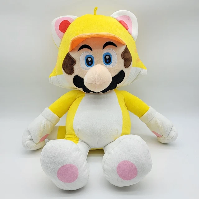 NINTENDO PLUSH SUPER Mario Bros Mario Cat Costume Yellow Stuffed Animal ...