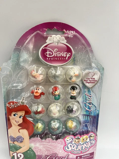 DISNEY PRINCESS ARIEL Squinkies Bubble Pack The Little Mermaid NEW Mini ...