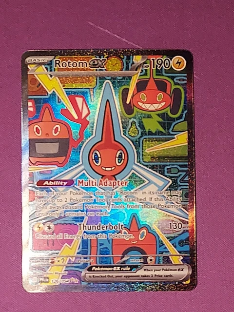 POKÉMON TCG ROTOM Ex 126/094 Sir Phantasmal Flames, Great Centering $48 ...