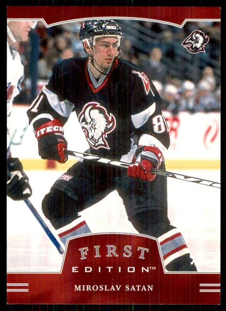 2002-03 BE A Player First Edition Miroslav Satan Buffalo Sabres #053 ...