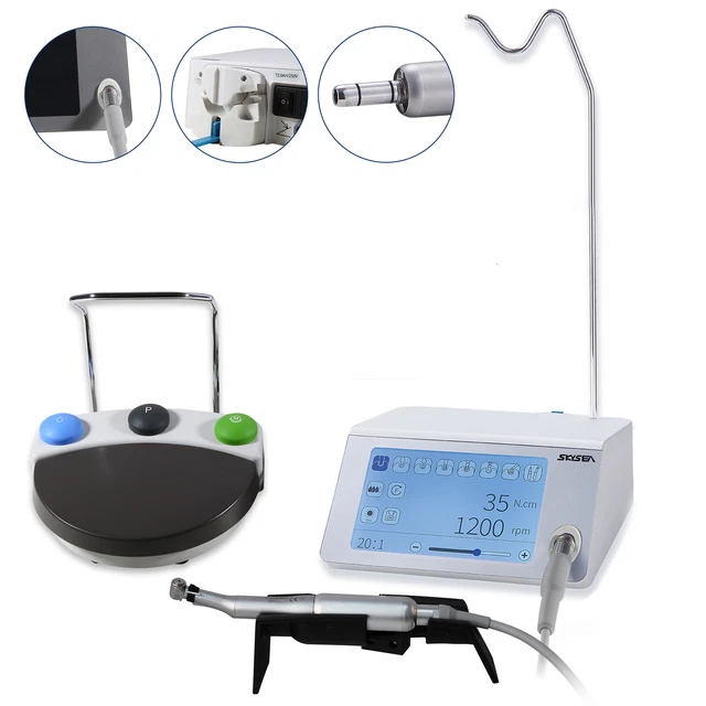 NSK STYLE DENTAL Surgical Micro Motor Implant System Motor +20:1 Contra ...