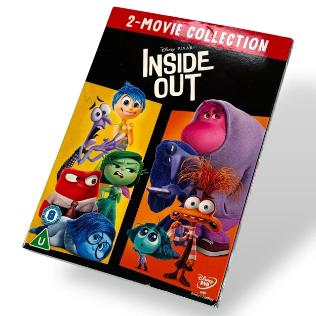 INSIDE OUT: 2-MOVIE Collection DVD, Inside Out 1 DVD+ Inside Out 2 DVD ...