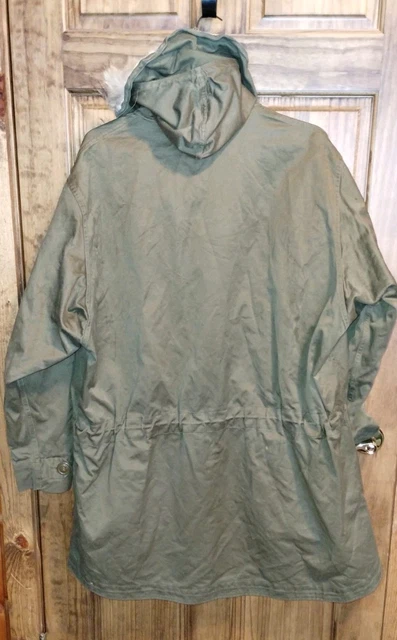 ORIGINAL MODIFIED WWII 1943 US Army Anorak Parka W/Zipper Cold Weather ...