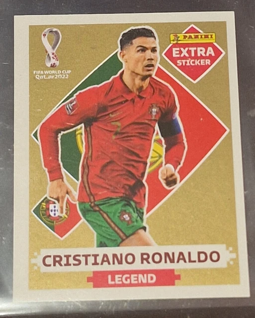 GOLD CRISTIANO RONALDO - Panini Qatar 2022 FIFA World Cup Extra Sticker ...