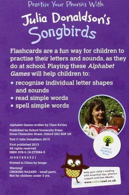 OXFORD READING TREE Songbirds: Alphabet Games Flashcards by Julia ...
