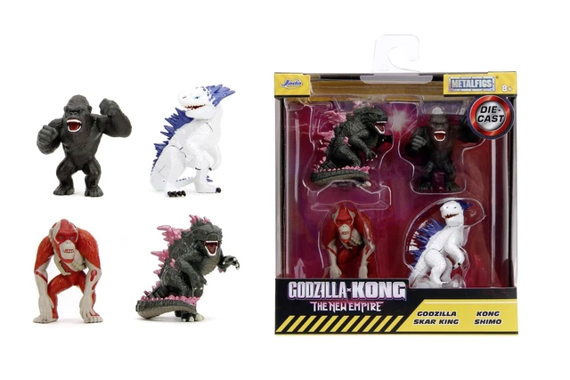 JADA TOYS 4ER-SET Godzilla x Kong Figuren (Godzilla, King Kong, Shimo, Skar King EUR 26,01 ...