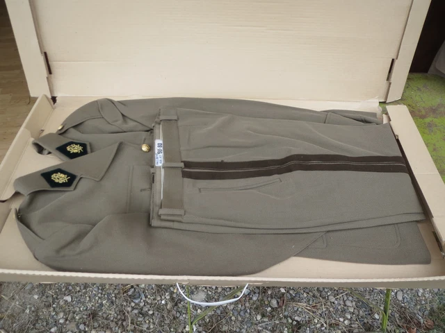 TENUE MILITAIRE ANCIENNE pantalon veste caducée medecin dentiste marine ...