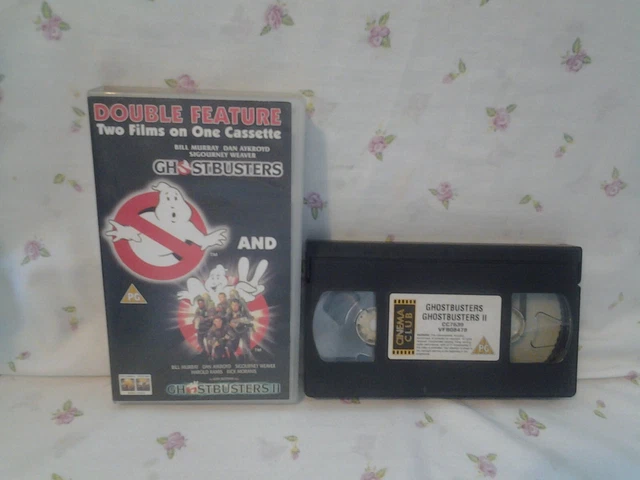 GHOSTBUSTERS & GHOSTBUSTERS 2 Double Feature VHS TAPE £4.50 - PicClick UK
