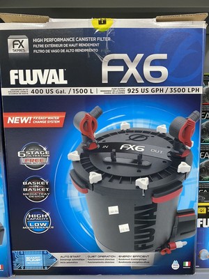 FLUVAL FX6 CANISTER Filter External Filtration Media Fish Tank Aquarium ...
