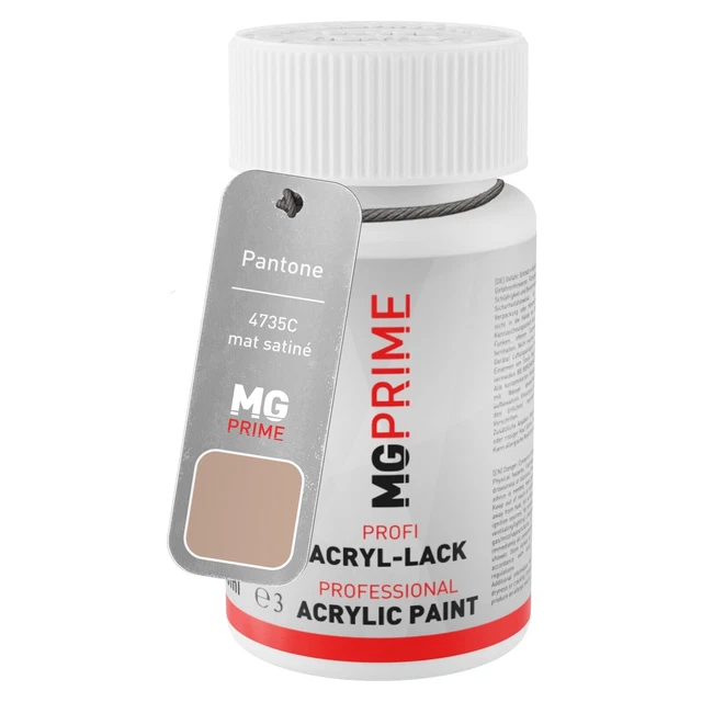 PANTONE 4735C BROWN Beige mat satiné stylo retouche 50 ml à séchage ...