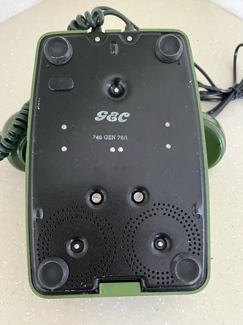 VINTAGE OLD ROTARY green dial phone - prop display £18.95 - PicClick UK