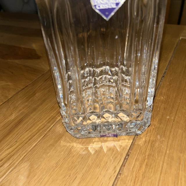 VINTAGE CRYSTAL CUT Glass Whiskey Decanter Square £15.03 - PicClick UK