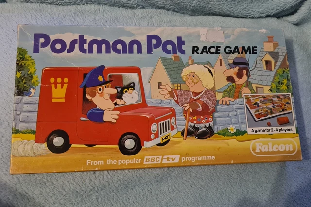 VINTAGE RARE POSTMAN Pat Race Board Game: Boxed & Complete - Falcon ...