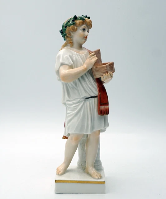 VERY RARE - Meissen Porcelain Figure - Boy with Case - Greek Mythology ...
