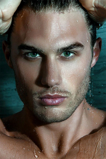 WILD N WET Sexy Male Model Picture Print Wall Art Home Decor - POSTER ...