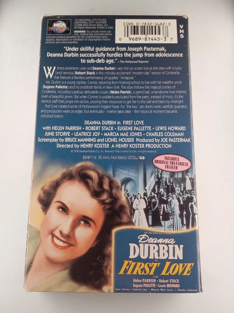 FIRST LOVE (VHS) 1939 Deanna Durbin, Helen Parrish, Robert Stack TESTED ...