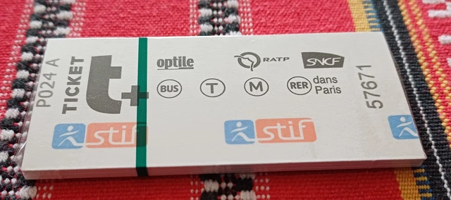 CARNET DE 10 tickets t+ de métro - RATP Paris EUR 16,00 - PicClick FR