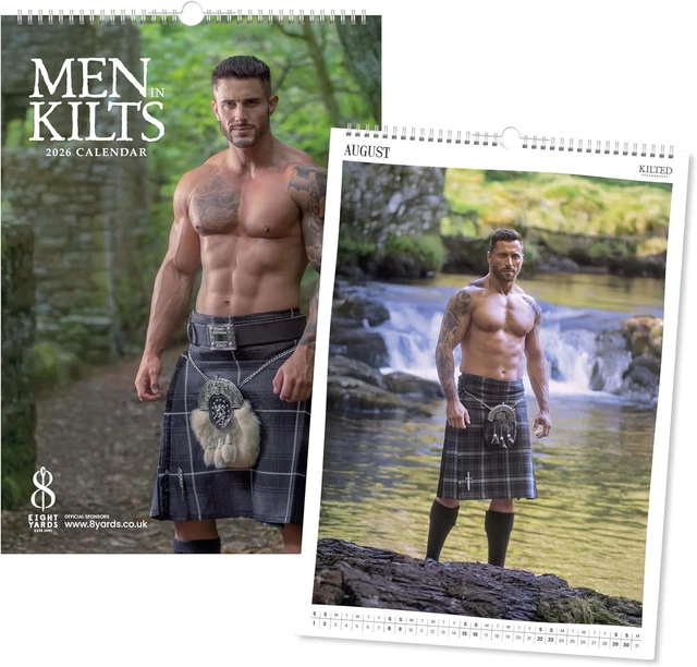 2026 MEN IN Kilts Calendar A3 £18.19 - PicClick UK