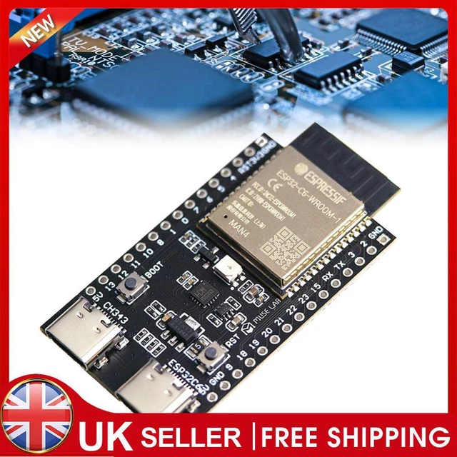 Esp32 C6 Minimum System Board Dual Type C Esp32 C6 Wroom 1 Core Board Risc V £1049 Picclick Uk