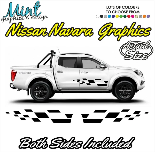 NISSAN NAVARA TRUCK Side Stripes Decals Stickers 4X4 Graphics FREE P&P ...