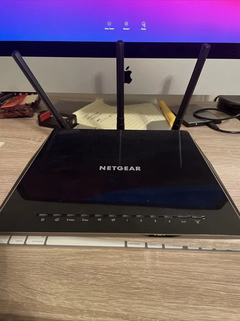 NETGEAR AC1750 R6400-100NAS 1300 Mbps 4-Port Gigabit Wireless AC Router ...