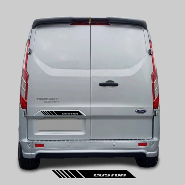 FORD TRANSIT CUSTOM Rear Number Plate Door Decal Sticker Vinyl Graphic ...