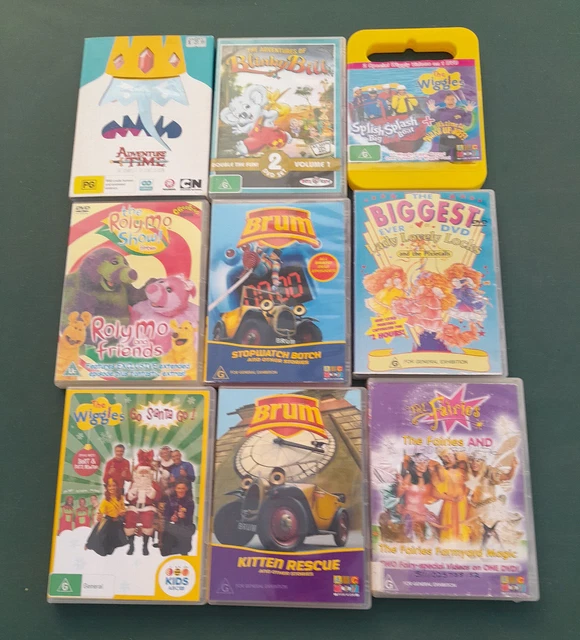 CHILDREN'S ANIMATED Collection - region 4 DVD's - Brum, Adventure Time ...