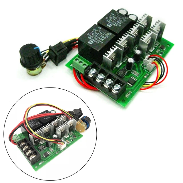 DC 40A DC Motor Speed Control Reversible PWM Controller 12V 24V 36V ...