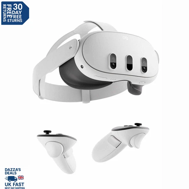 META QUEST 3 Virtual Reality Headset, Controllers And Charger- 512GB ...