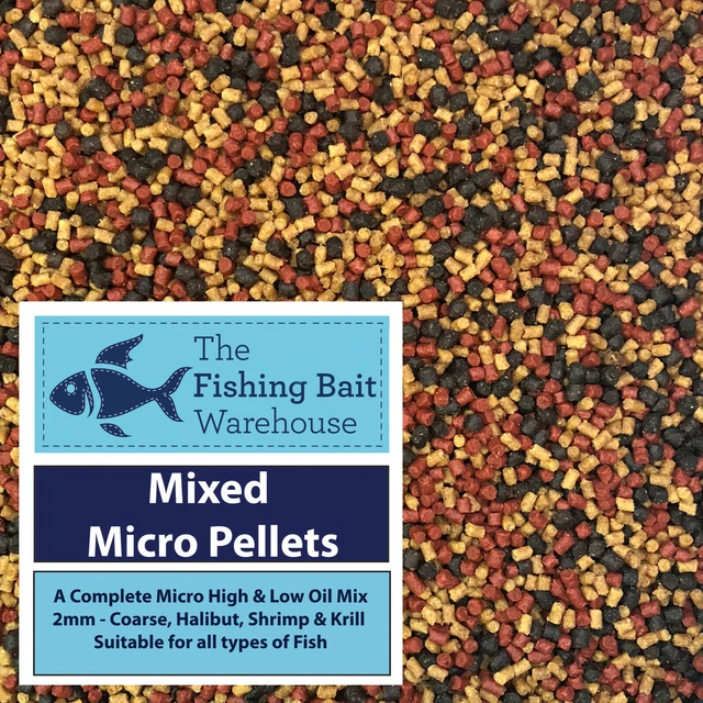 MIXED MICRO PELLETS 2mm, 1kg, 2kg, 5kg, 20kg, Carp Fishing Pellets ...