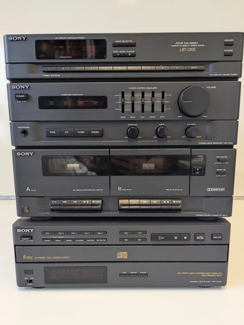 VINTAGE SONY HI-FI System - Cassette *Faulty* / Tuner / Amplifier ...