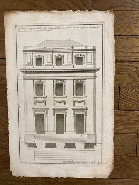 GRAVURE ANCIENNE EAU Forte Architecture Xviii Deneufforge A 6 EUR 38,00 - PicClick FR