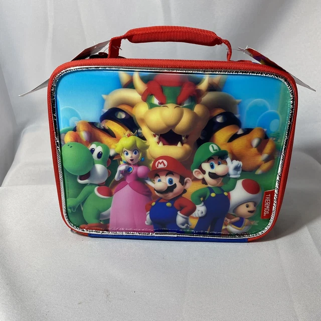 NEW SUPER MARIO Lunch Box - Thermos Insulated Soft Lunch Kit £17.22 ...
