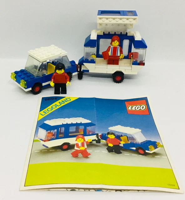 LEGO 6694 CAR with camper 1984 COMPLETE original manual EUR 24,99 ...