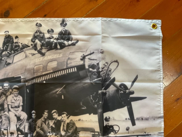 HELLS ANGELS UNITED States Air Force war man cave flag bomber wall ...