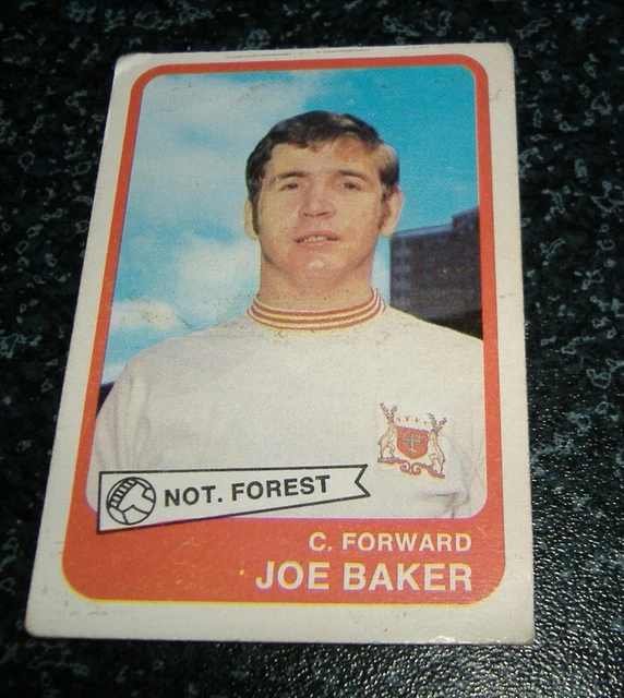 A&BC GUM FOOTBALLERS 1968 (Yellow Back) No71 - Joe Baker, Nottingham ...