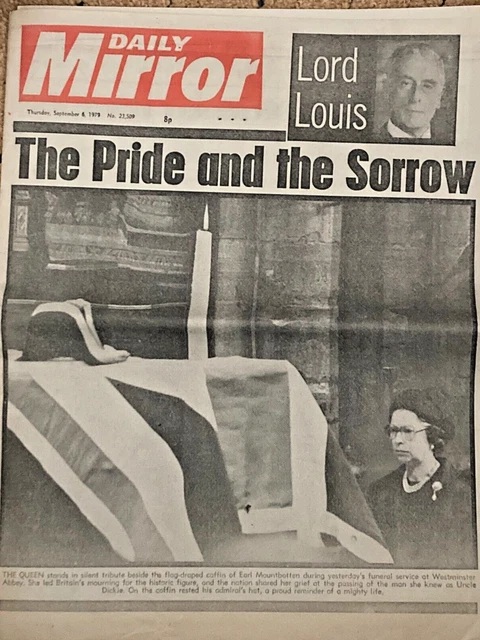 DAILY MIRROR - Funeral Of Lord Mountbatten - 6 Sept 1979 - Retro ...