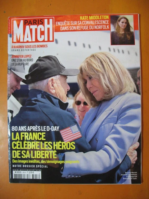 PARIS MATCH N° 3918 du 06/06/2024. 80 ans après la France célèbre les ...